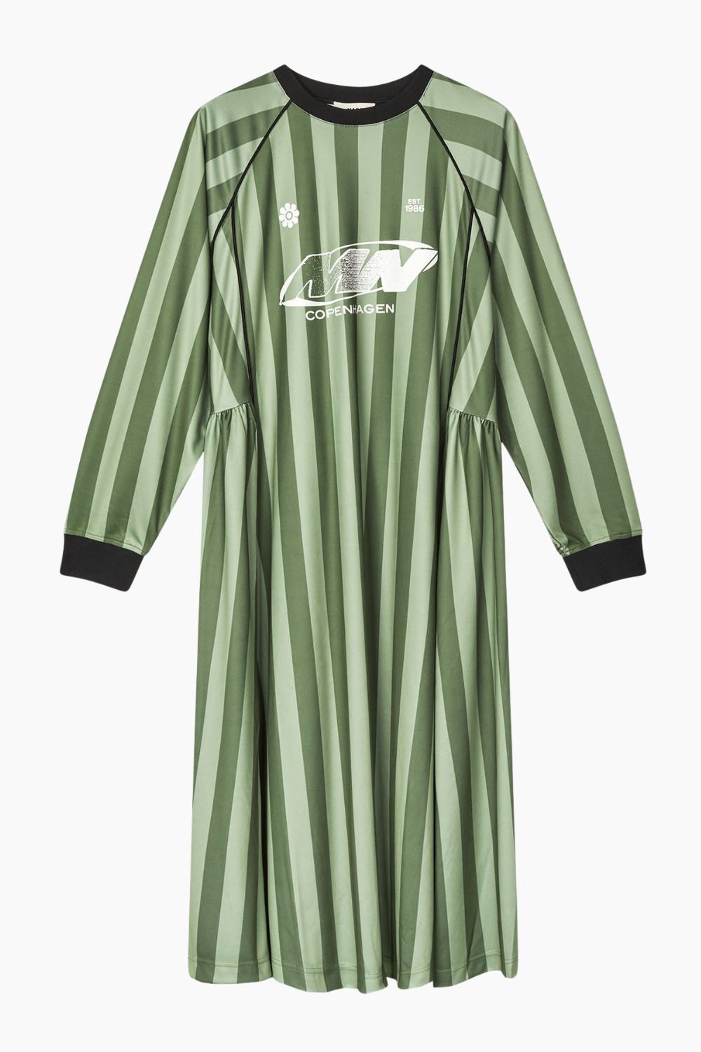 Shiny Sport Debbie Dress i Four Leaf/Oil Green - Mads Nørgaard - QNTS ...